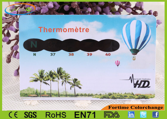 Eco friendly LCD Forehead Thermometer Strip Heat Sensitive Stickers