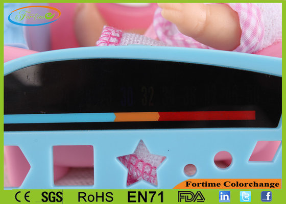 Energy Saving Room Temperature Thermometer LCD , PVC Indoor Thermometer