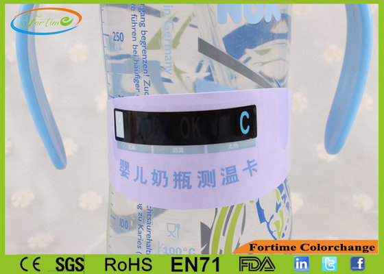 PVC Wireless Baby Bottle Thermometer Promotional Custom 250 * 35mm