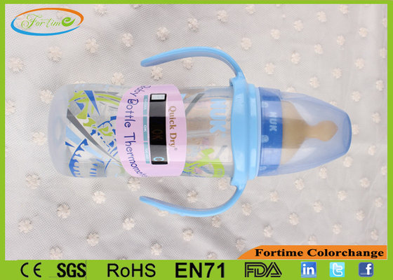 PVC Wireless Baby Bottle Thermometer Promotional Custom 250 * 35mm