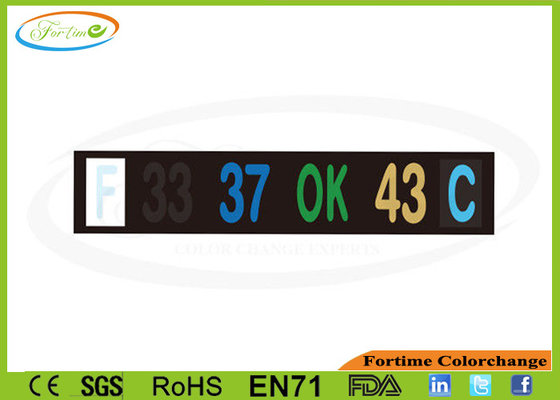 LCD Reusable Temperature Strip Reversible PET Sheet Accuracy