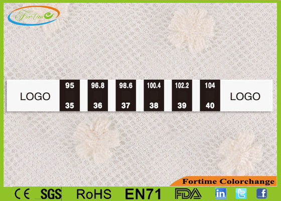 Health Enviroment PET Forehead Thermometer Strip Custom For Feverscan