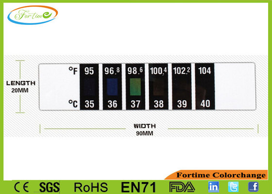 Baby Forehead LCD Color Change Thermometer Non-Toxic 20 x 90mm