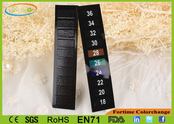 LCD Thermometer Stick - On Temperature Strip Adhesive Backing 18 ～ 36 ℃