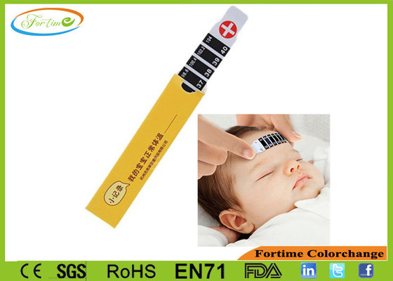 Thermochromic PET Forehead Head Strip Digital For Baby Body Fever