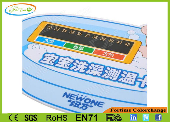 PVC / PP / Paper Baby Bath Thermometer 32 - 42℃ Measure Bath Water Temperature