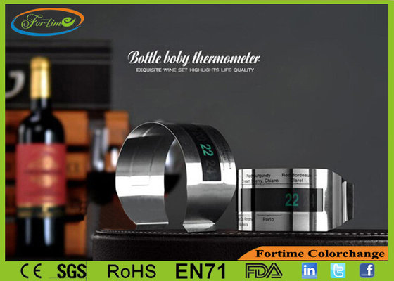 LCD Stainless Steel Wine Thermometer For Mesure Wine Temperature