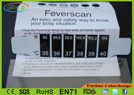 Portable PET Forehead Thermometer Strip Health Care Use 16 * 90mm