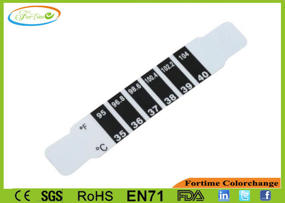 Color Changing Forehead Head Strip , Baby Fever Scan Thermometer Strips