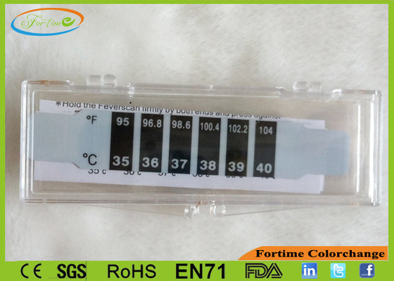 Color Changing Forehead Head Strip , Baby Fever Scan Thermometer Strips