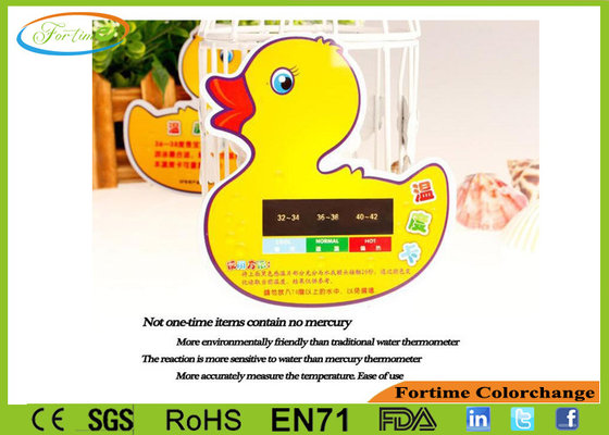 Non-toxic LCD Baby Bath Thermometer Duck Liquid Crystal Heat Sensitive