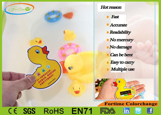 Non-toxic LCD Baby Bath Thermometer Duck Liquid Crystal Heat Sensitive