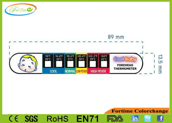 Liquid Crystal Heat Sensitive Stickers , PET Adhesive Temperature Strips