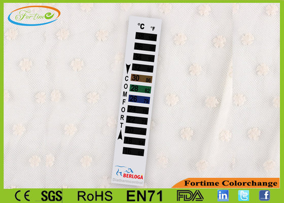 Flexible Household Plastic LC Thermometer For Clothes / Coats