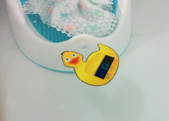 Digital Water Proof Baby Bath Thermometer Duck Card Non-toxic LCD