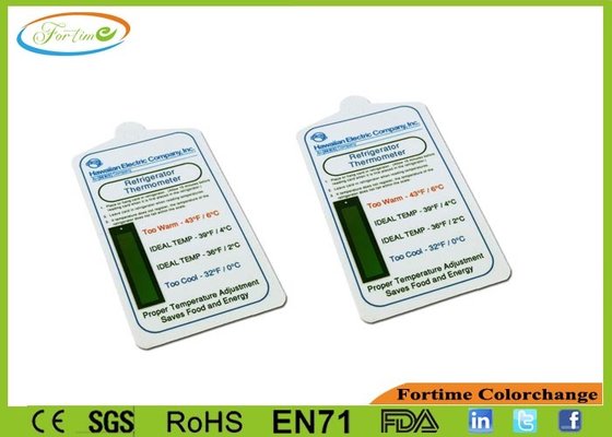 Accuracy PP Digital Freezer Thermometer Card Liquid Crystal Heat Sensitive