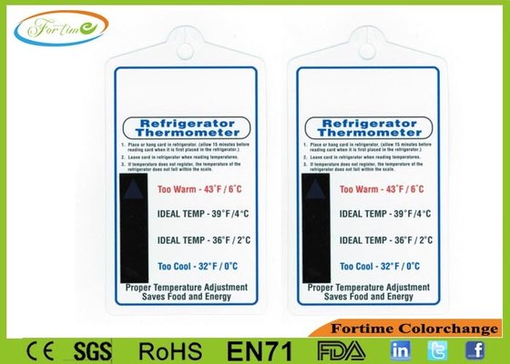 Accuracy PP Digital Freezer Thermometer Card Liquid Crystal Heat Sensitive