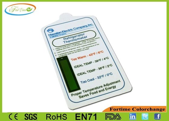 Accuracy PP Digital Freezer Thermometer Card Liquid Crystal Heat Sensitive