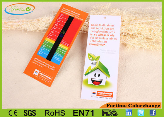 Promotional PVC Colorful Printing LCD Room Thermometer Eco - Friendly
