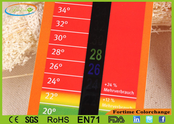 Promotional PVC Colorful Printing LCD Room Thermometer Eco - Friendly