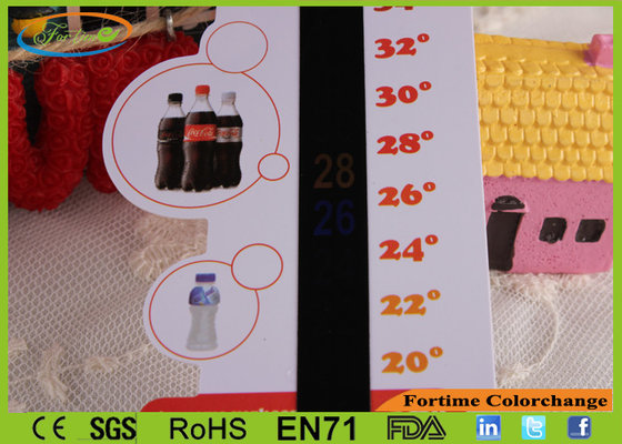 EN71 Approved PVC Indoor Reusable Room Thermometer Strip Color Change