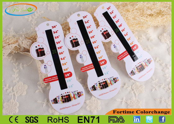 EN71 Approved PVC Indoor Reusable Room Thermometer Strip Color Change