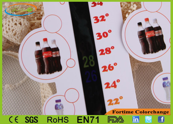 EN71 Approved PVC Indoor Reusable Room Thermometer Strip Color Change