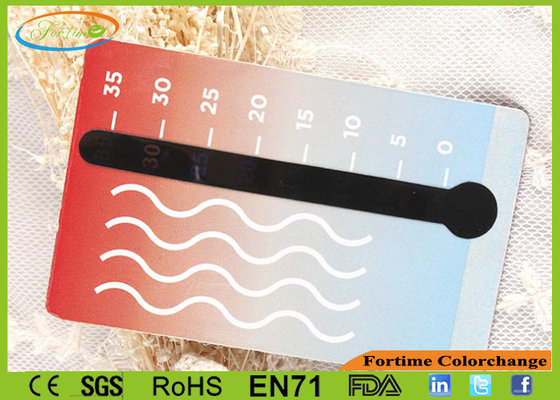Daily Usage Room Thermometer Card Baby Care Reusable 0~35℃
