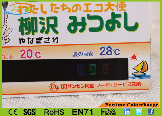 Liquid Crystal Little Room Thermometer Card Reusable 80x85mm