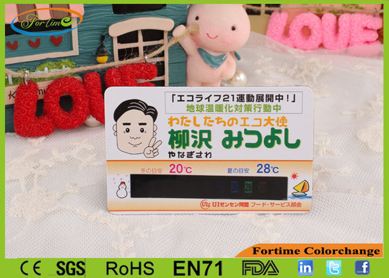 Liquid Crystal Little Room Thermometer Card Reusable 80x85mm