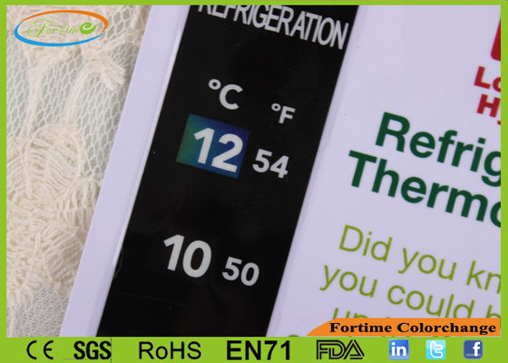 Eco-friendly PVC Refrigerator Thermometer Card , Reusable Freezer Thermometer Card