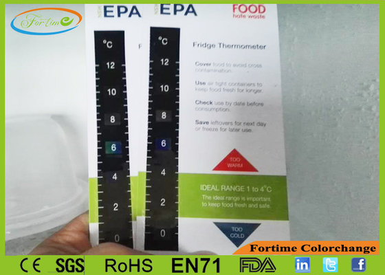 Reusable Fridge Thermometers Card / High Accuracy Fridge Freezer Temperature Gauge