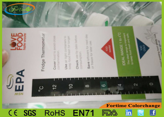 Reusable Fridge Thermometers Card / High Accuracy Fridge Freezer Temperature Gauge