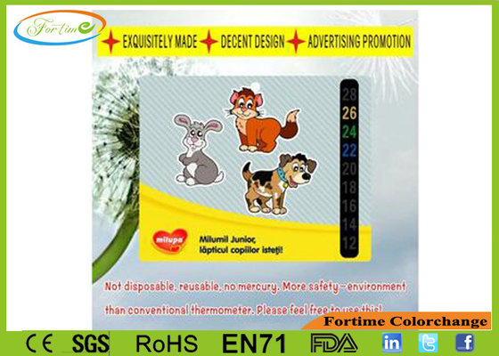 Promotional Paper Room Thermometer Card Unbreakable Eco - Friendly