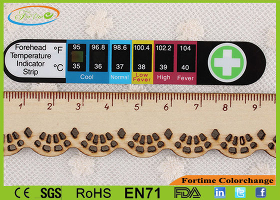 Liquid Crystal Forehead Thermometer Strips For Family Health Care ,Fever Thermometer