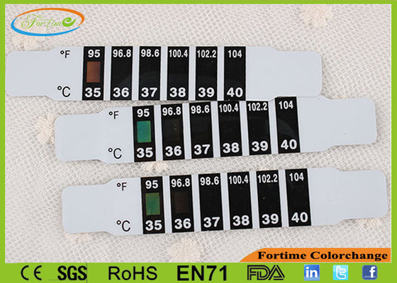 LCD Forehead Thermometer Strip , Convenient Unbreakable LCD Thermometer Strip