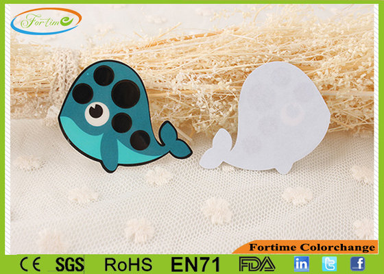 PET Reusable Forehead Thermometer Stickers Cartoon Whale Shape