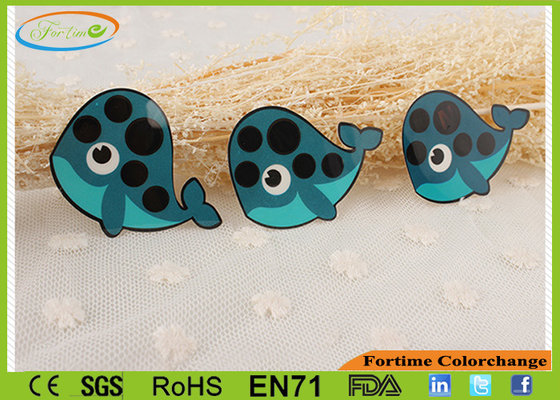 PET Reusable Forehead Thermometer Stickers Cartoon Whale Shape