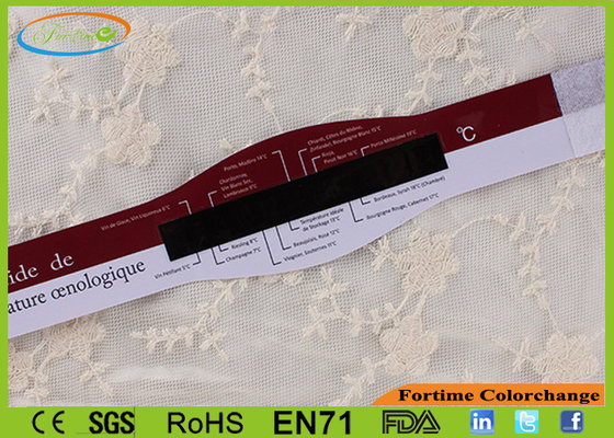 Wrap Around Red White Wine Bottle Thermometer Strip Reusable