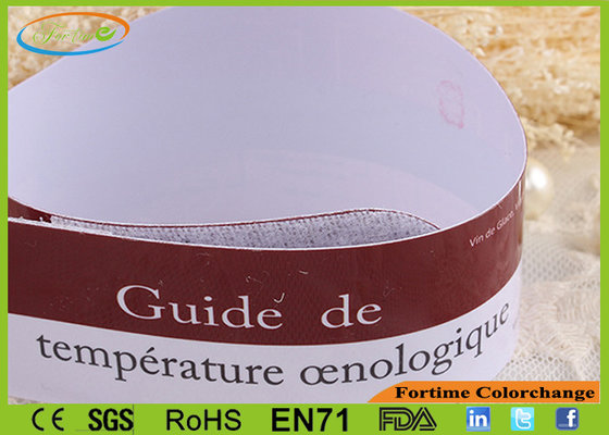 Wrap Around Red White Wine Bottle Thermometer Strip Reusable