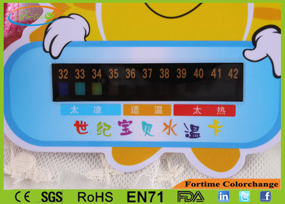 Handheld Card Water Thermometer For Baby Bath , Lovely Sunflower Style