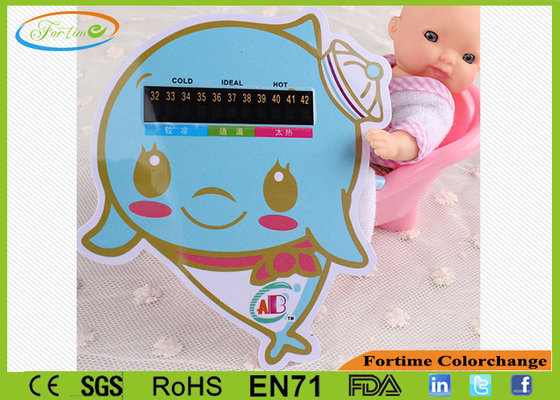 2 Years Digital Baby Bath Thermometer Card Cartoon Dophin Shape