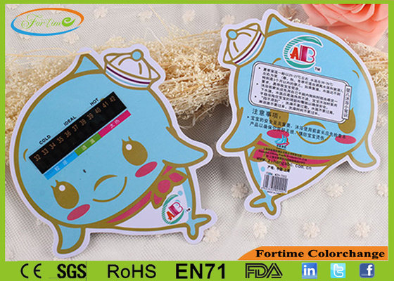 2 Years Digital Baby Bath Thermometer Card Cartoon Dophin Shape