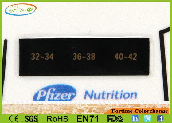 100x75mm OEM Liquid Crystal Bath Thermometer For Baby , High Accuracy