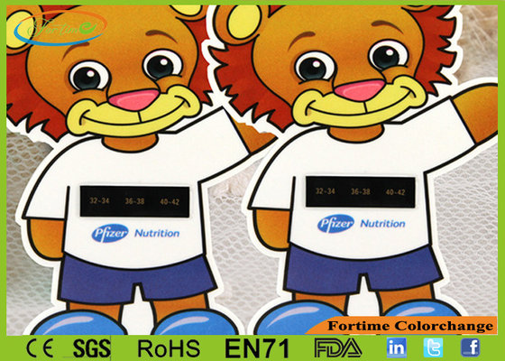 100x75mm OEM Liquid Crystal Bath Thermometer For Baby , High Accuracy