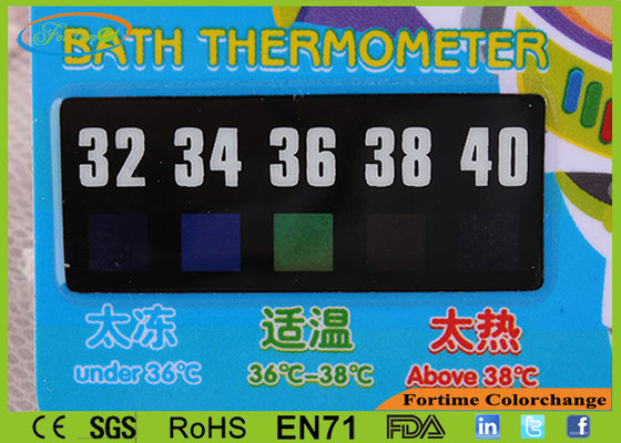 Home Care Portable Baby Bath Thermometer Cartoon Card Safety 1st