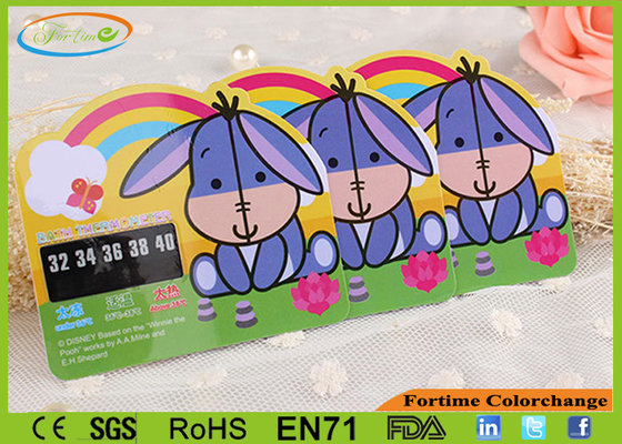 Convenient Mercury Free LCD Thermometer For Baby Bath , 72x83mm Size