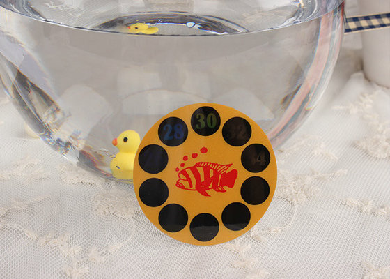 Household PET Liquid Crystal Fish Tank Thermometer Sticker LCD Self Adhesive