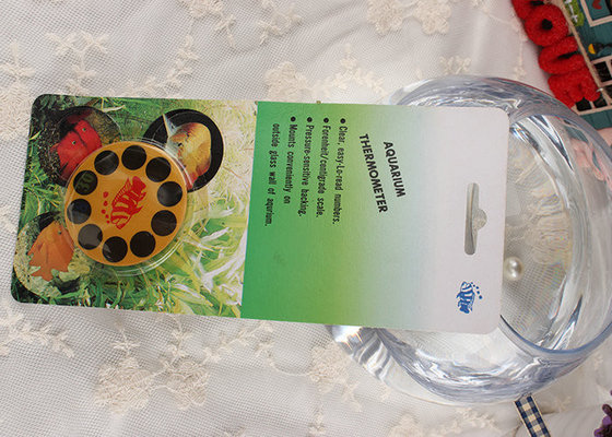 Household PET Liquid Crystal Fish Tank Thermometer Sticker LCD Self Adhesive