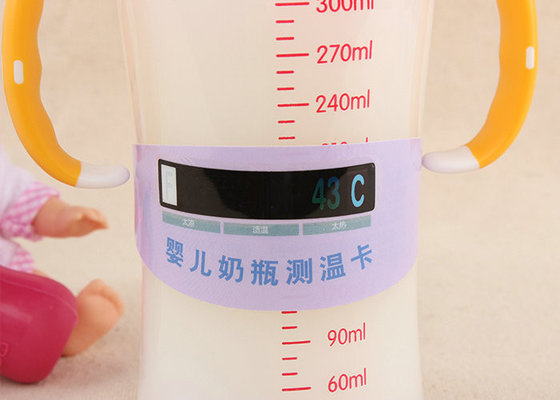 High Accuracy Waterproof Milk Bottle Thermometer / Liquid Crystal Thermometers 33℃ ~ 43℃